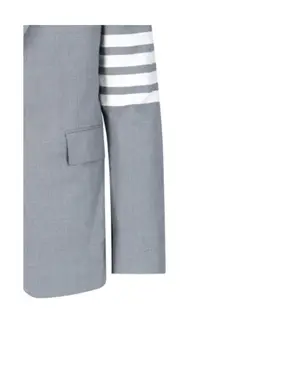 Thom Browne 4-bar Tailored Blazer - Medium Gray