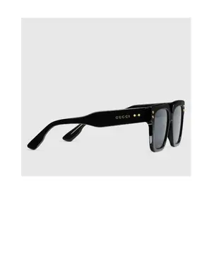 Gucci Rectangular Frame Sunglasses - Black