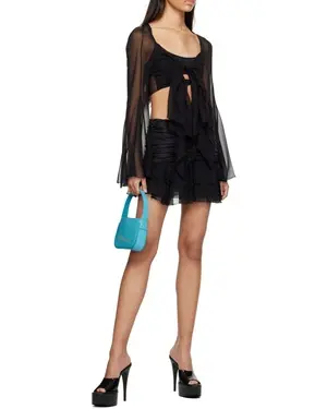 Blumarine Gathered Detail Mini Skirt