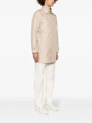 FAY Morning Single-breasted Coat - Nude