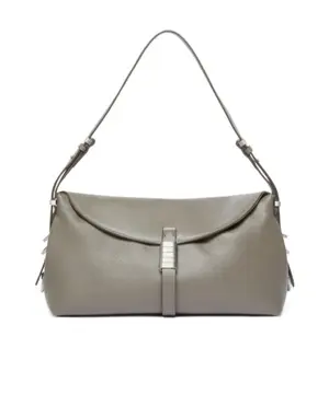 Pinko Logo Detailed Shoulder Bag - Gray