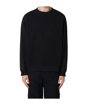 Stone Island Logo-embroidered Crewneck Sweatshirt - Black