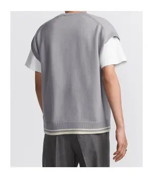Dior Logo Wool V-neck Vest