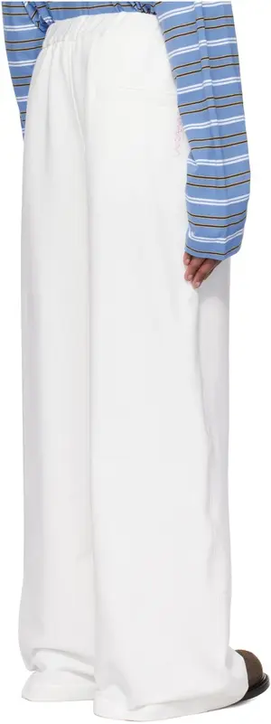 Marni Jersey Track Pants - Natural White