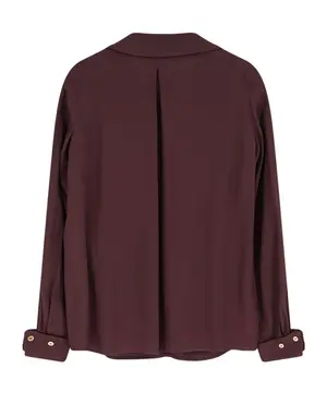 Elisabetta Franchi Embellished Georgette Blouse - Red