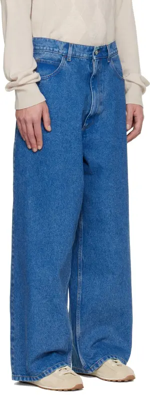 Marni Logo Printed Wide-leg Jeans