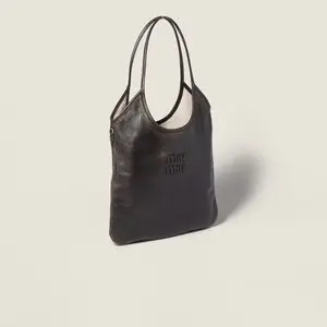 Miu Miu Ivy Leather Bag - Coffee