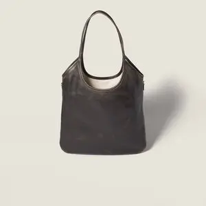 Miu Miu Ivy Leather Bag - Coffee
