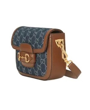 Gucci Horsebit Denim Mini Bag