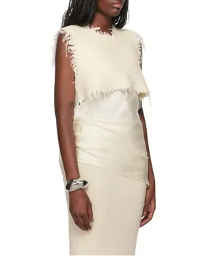JIL SANDER Layered Design Sleeveless Top