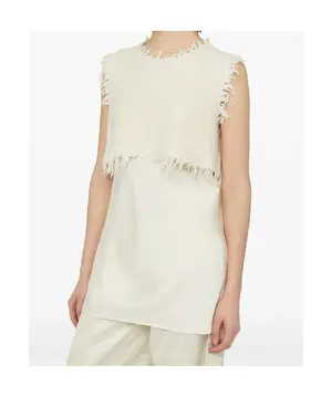 JIL SANDER Layered Design Sleeveless Top