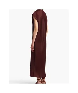 Khaite Darby Silk Organza Dress - Red
