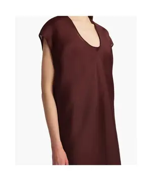 Khaite Darby Silk Organza Dress - Red