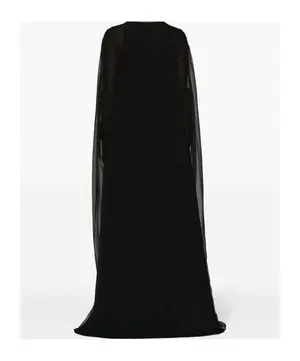TOM FORD Floor-length Gown With Keyhole Neckline And Sheer Detailing