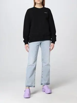 Off-White Logo Print Long Sleeve Sweatshirt