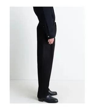 LEMAIRE Twisted Tapered-leg Trousers - Black