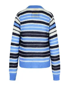 Marni V-neck Striped Cardigan