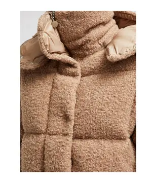 Moncler Paranas Hooded Short Puffer Jacket - Beige