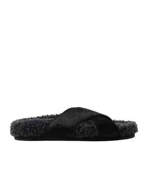 ANCIENT GREEK SANDALS Open-toe Slippers With Embossed Detailing
