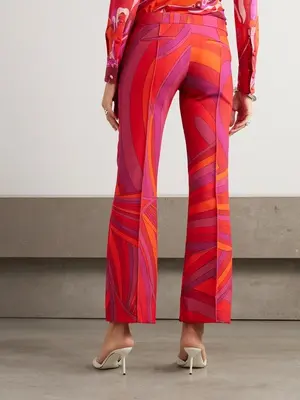 Emilio Pucci Printed Crepe Trousers
