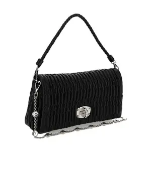 Miu Miu Crystal Strap Quilted Shoulder Bag
