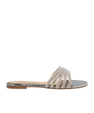 NINALILOU Elisa Crystal-embellished Slip-on Flat Sandals