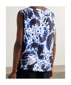 Dries Van Noten Sleeveless Crewneck Printed Top