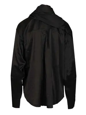 Acne Studios Layered Satin Blouse - Black