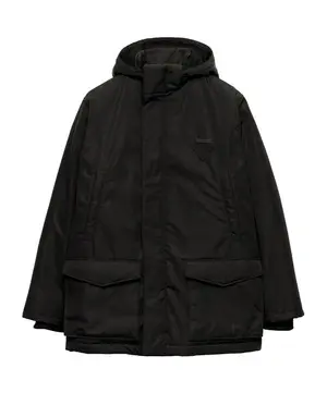 Prada Hooded Flap-pocket Jacket - Black