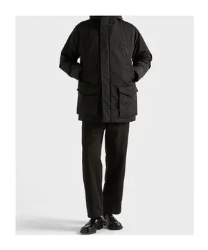 Prada Hooded Flap-pocket Jacket - Black