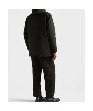 Prada Hooded Flap-pocket Jacket - Black