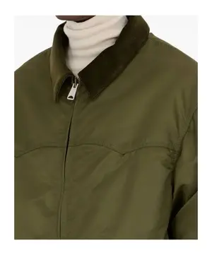 MAISON MARGIELA Four Stitches Zip-up Bomber Jacket - Green