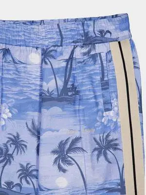 Palm Angels Tropical Printed Elastic Waist Trousers