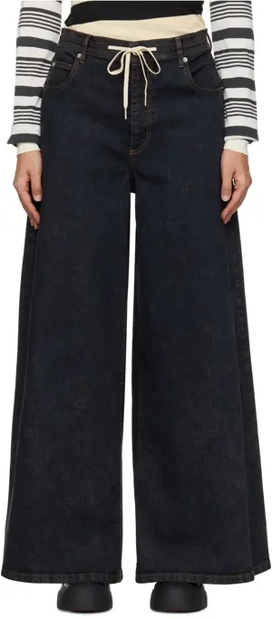 Marni Marble Dyed Wide-leg Jeans