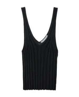 Helmut Lang Angela Knit V-neck Tank Top