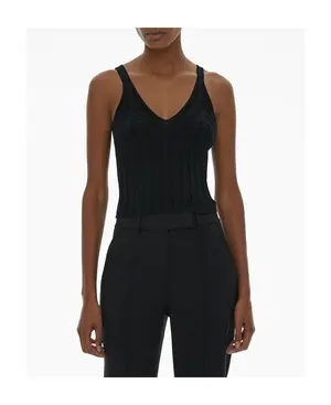 Helmut Lang Angela Knit V-neck Tank Top