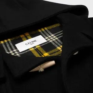 Celine Egg-shaped Duffle Coat In Double Face Cashmere
