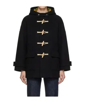 Celine Egg-shaped Duffle Coat In Double Face Cashmere