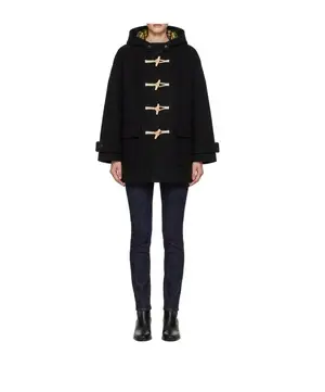 Celine Egg-shaped Duffle Coat In Double Face Cashmere