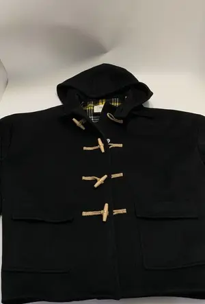 Celine Egg-shaped Duffle Coat In Double Face Cashmere