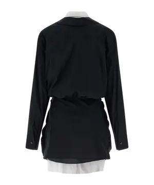 Attico Double Layer Asymmetrical Shirt Dress