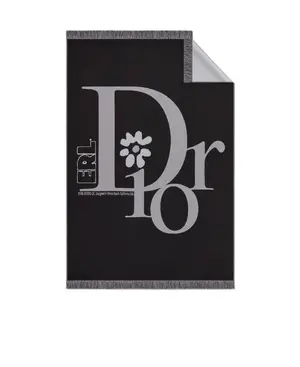 Dior Fringed Scarf - Black