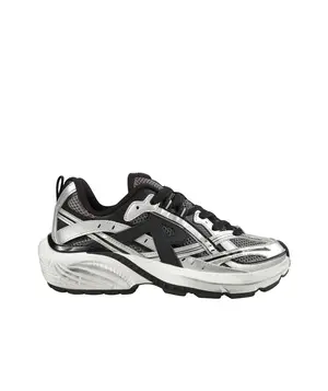 REPRESENT Storm Lace-up Running Sneakers - Silver/black