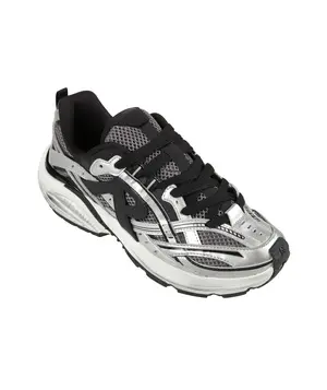 REPRESENT Storm Lace-up Running Sneakers - Silver/black