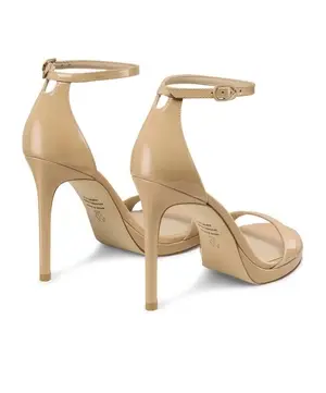 STUART WEITZMAN Nudist Platform Stiletto Sandals - Adobe