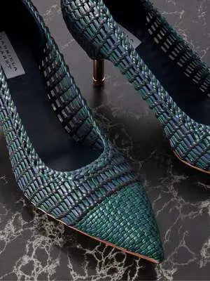 Gabriela Hearst Andres Woven Leather Pumps