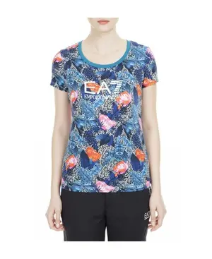EA7 Tropical Bloom" Logo T-shirt