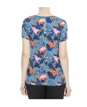 EA7 Tropical Bloom" Logo T-shirt