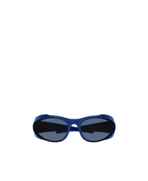Balenciaga Wraparound Sunglasses - Blue