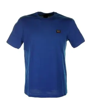 PAUL  SHARK Paul Shark Logo Patch Crewneck T-shirt